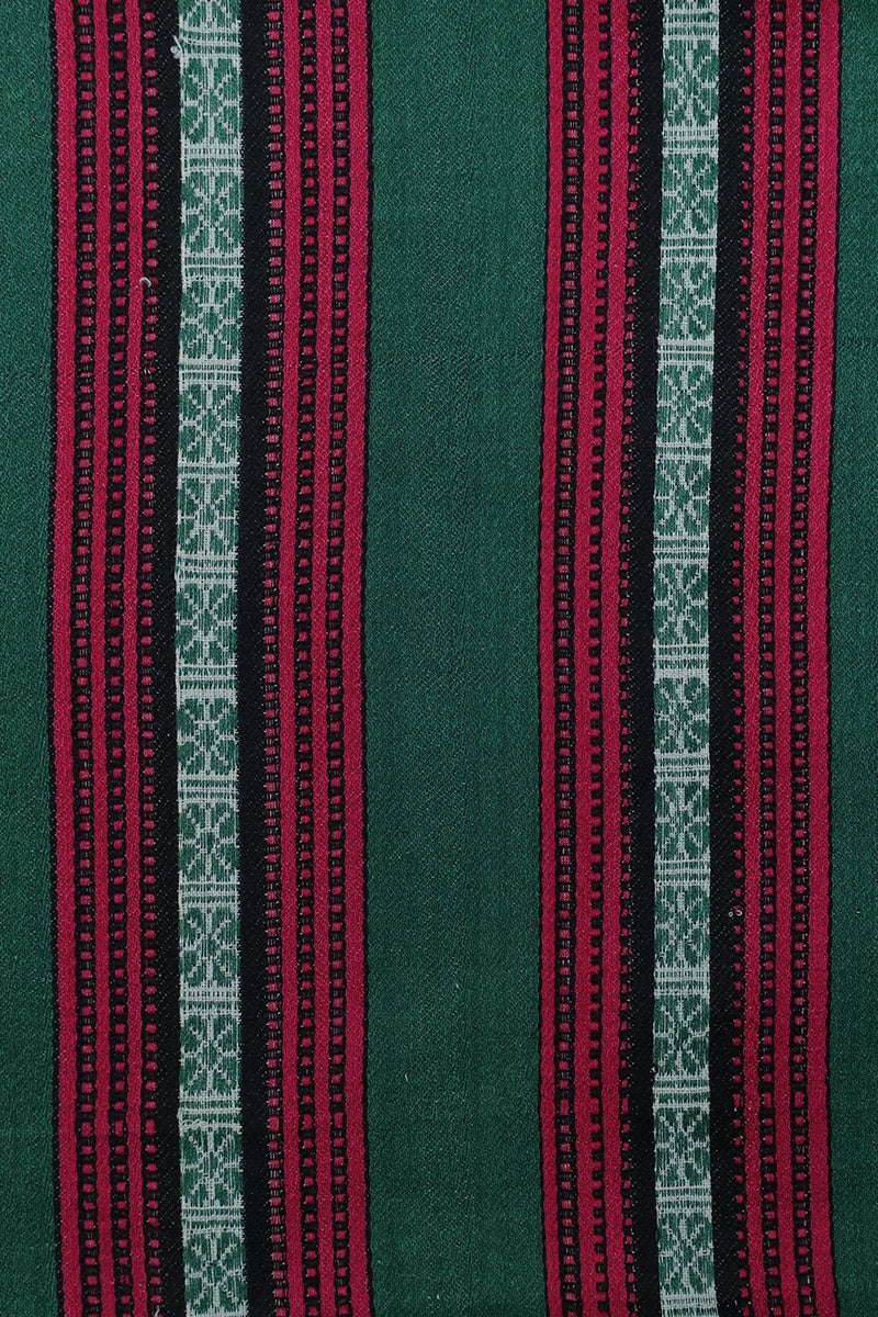 Buy Green flower Handwoven Mashru fabric - Khamir – khamircrafts